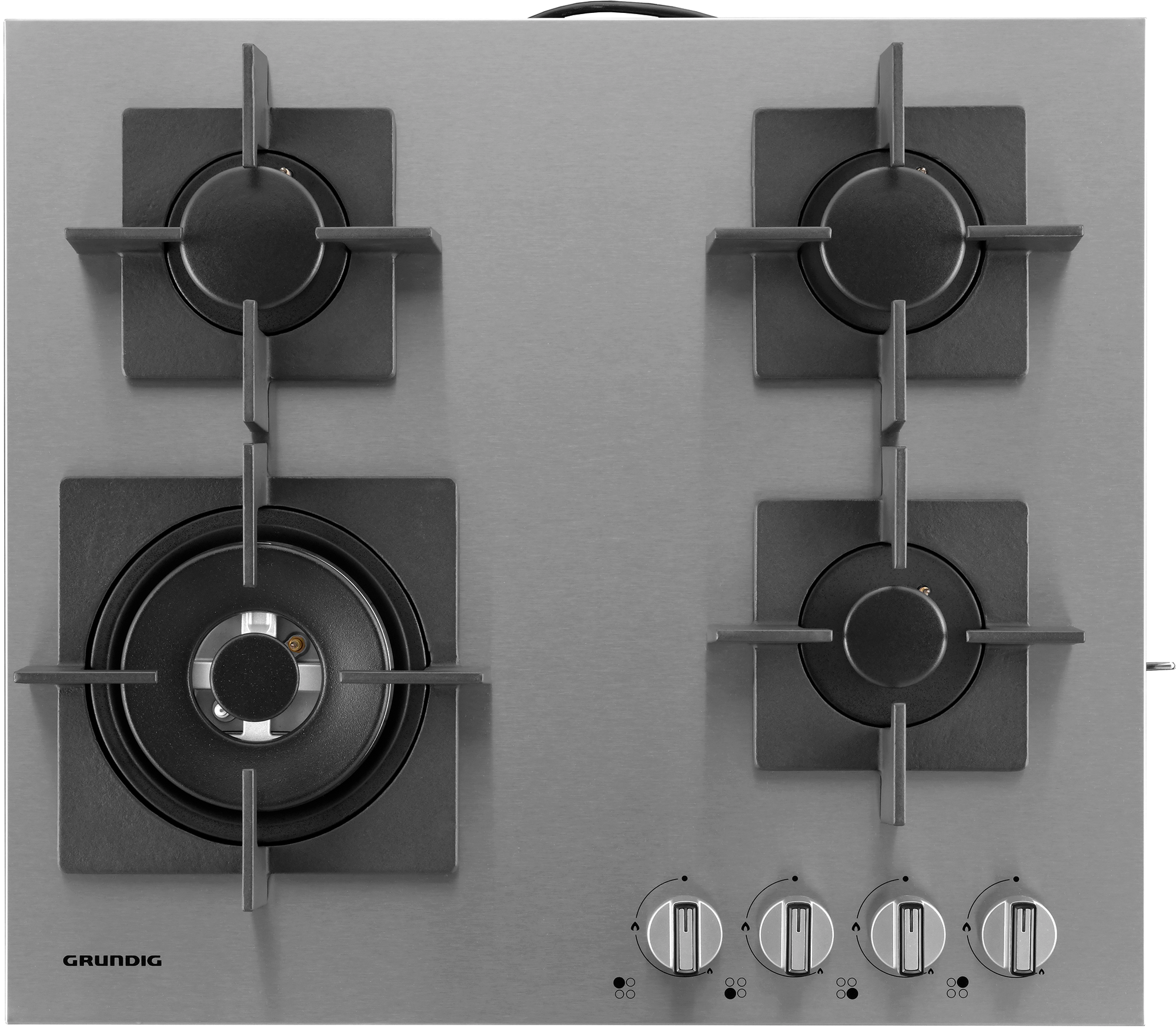 Газовая варочная поверхность Grundig GIGF 6234120 X, 60 см, нержавеющая сталь