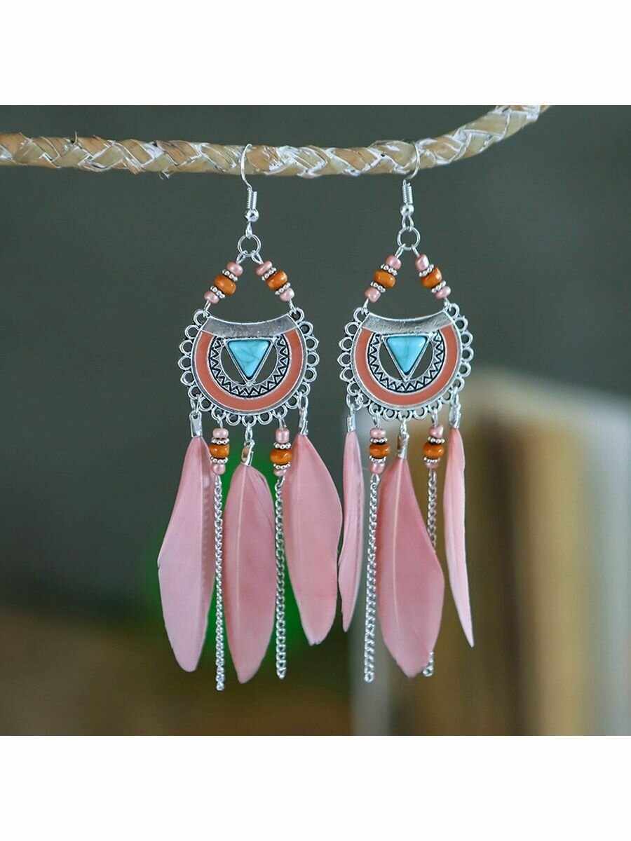 Серьги, бирюза синтетическая