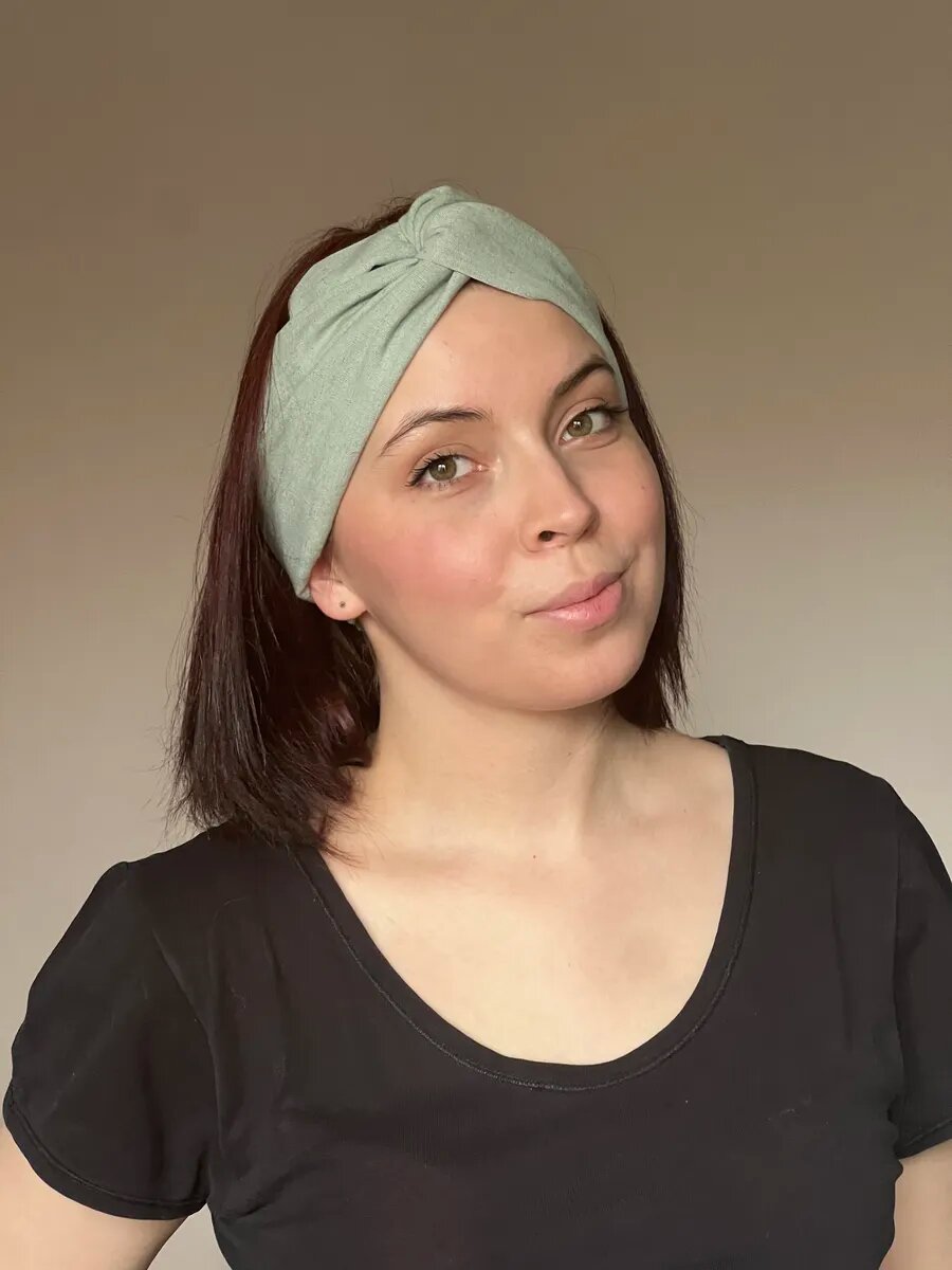 Повязка на голову женская летняя широкая