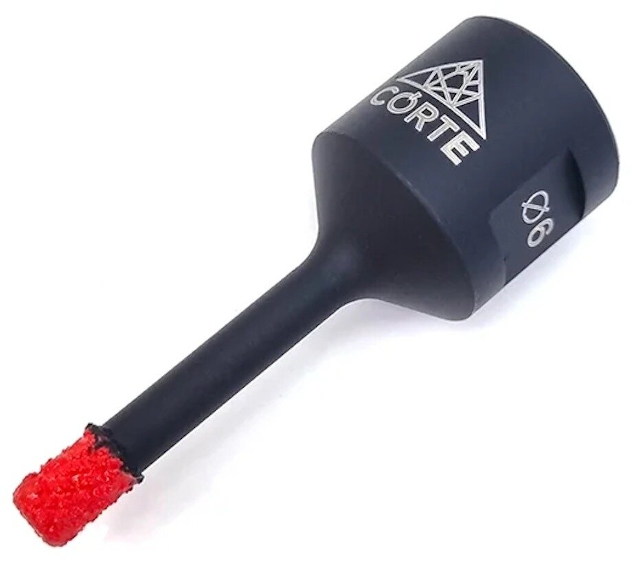 Коронка алмазная CORTE / Корте ACCU BEST по керамограниту для УШМ, хвостовик М14, диаметр 6мм / инструменты