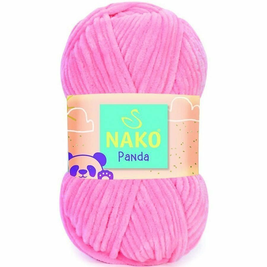 Пряжа Nako PANDA 3121 розовый (5 мотков)