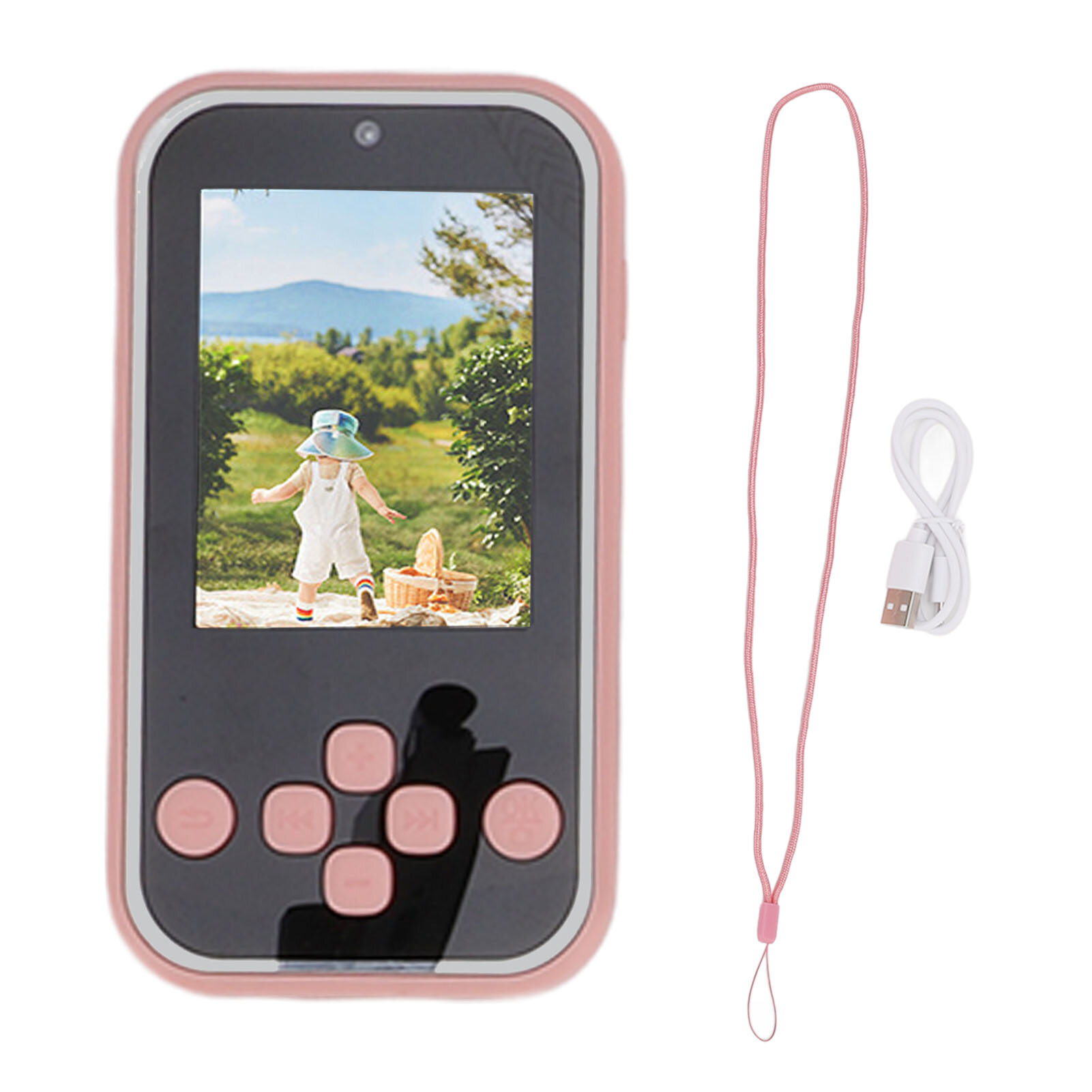 96 -мегапиксельная цифровая камера 2.4 -дюймовый дисплей Многофункциональный высокий определение 1920x1080 Dual Lens Digital Camera Mp3 Музыкалистка Electronic Books Pink