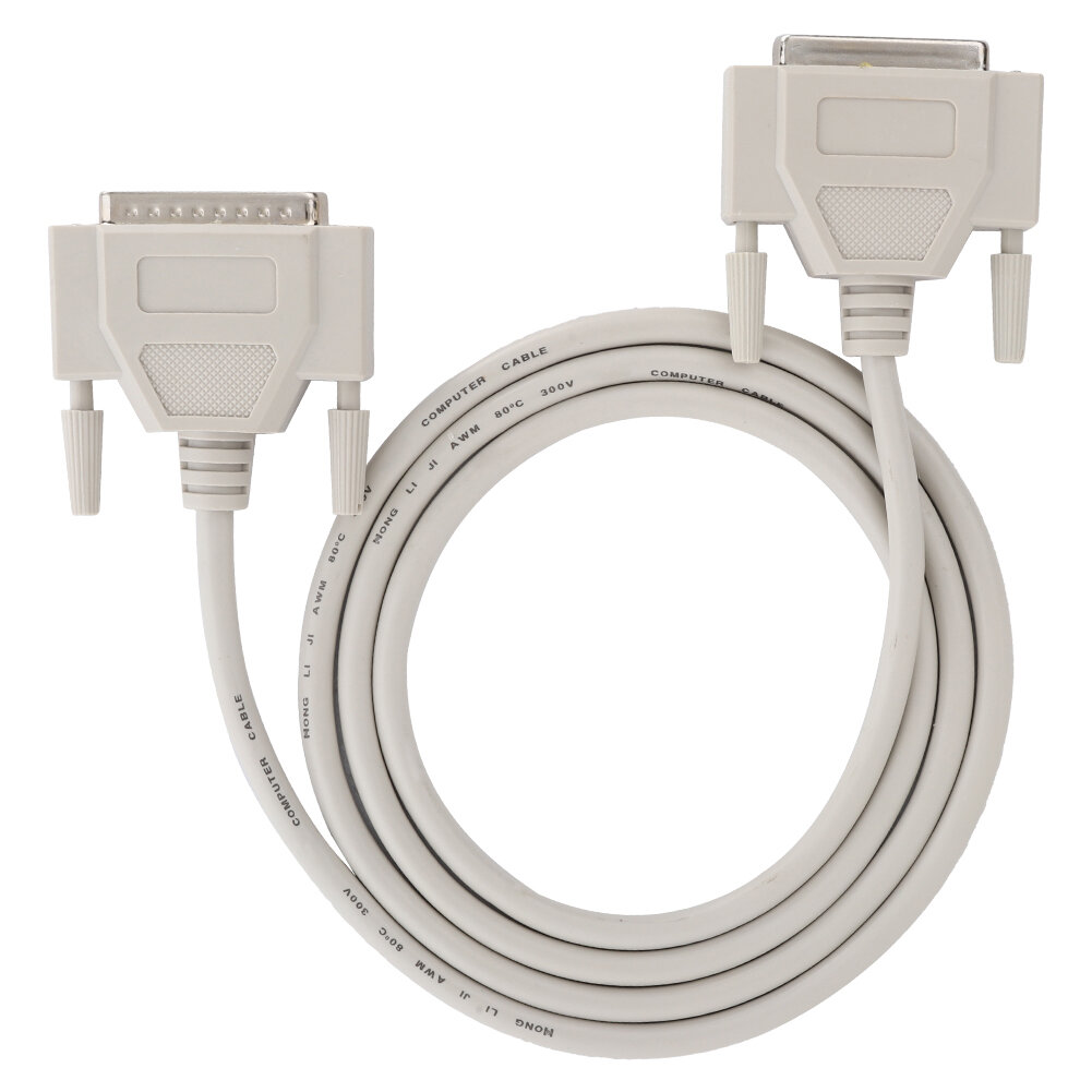 25-контактный последовательный удлинительный кабель DB25 папа-мама для передачи данных принтера для копировального аппарата, компьютера и т. д.