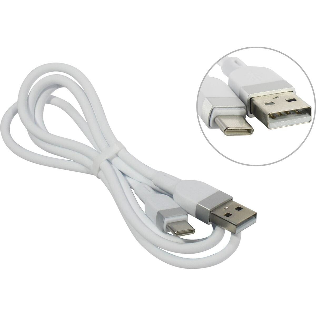 Hoco X109 Energy White <636254> Кабель USB AM --> USB-C 1м