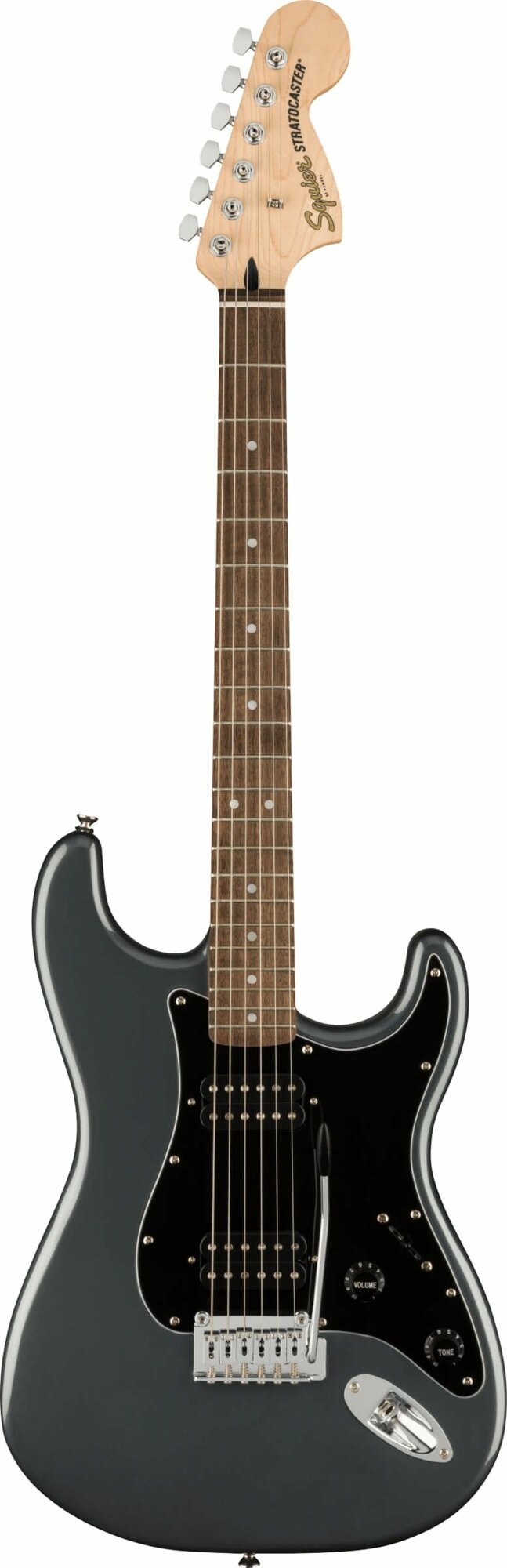 FENDER SQUIER Affinity Stratocaster HH LRL CFM электрогитара, серый металлик
