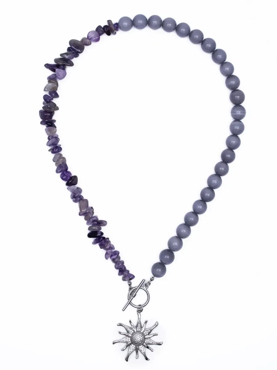 Чокер, аметист