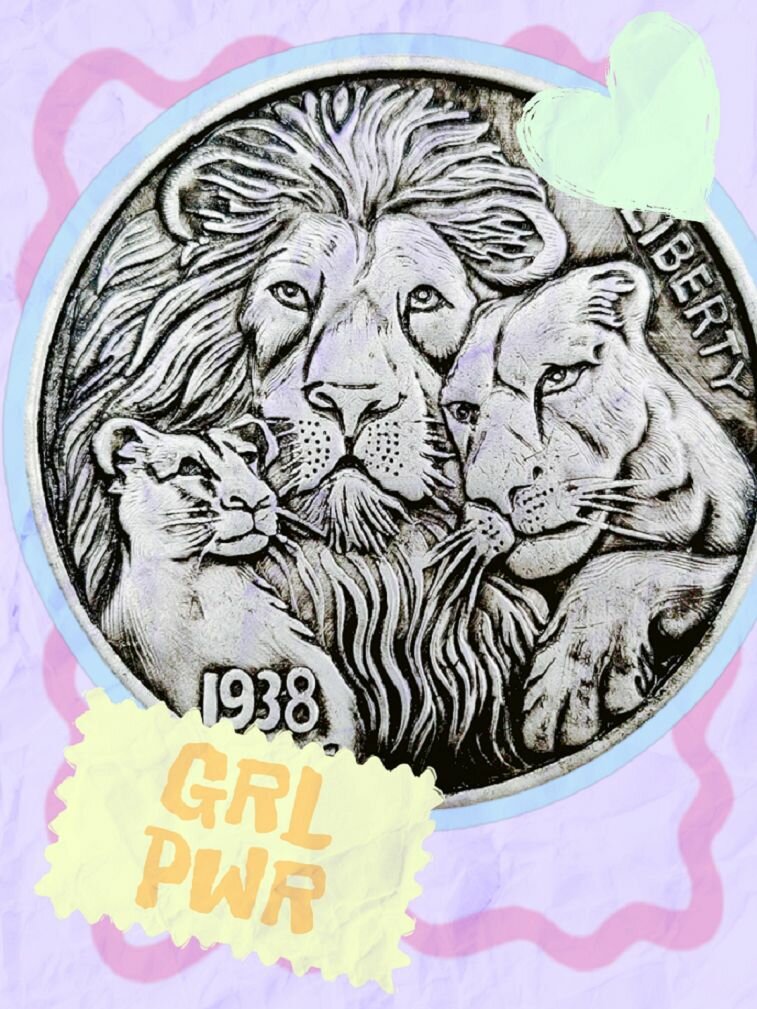 Монета 4059В LIONS FAMILY2025