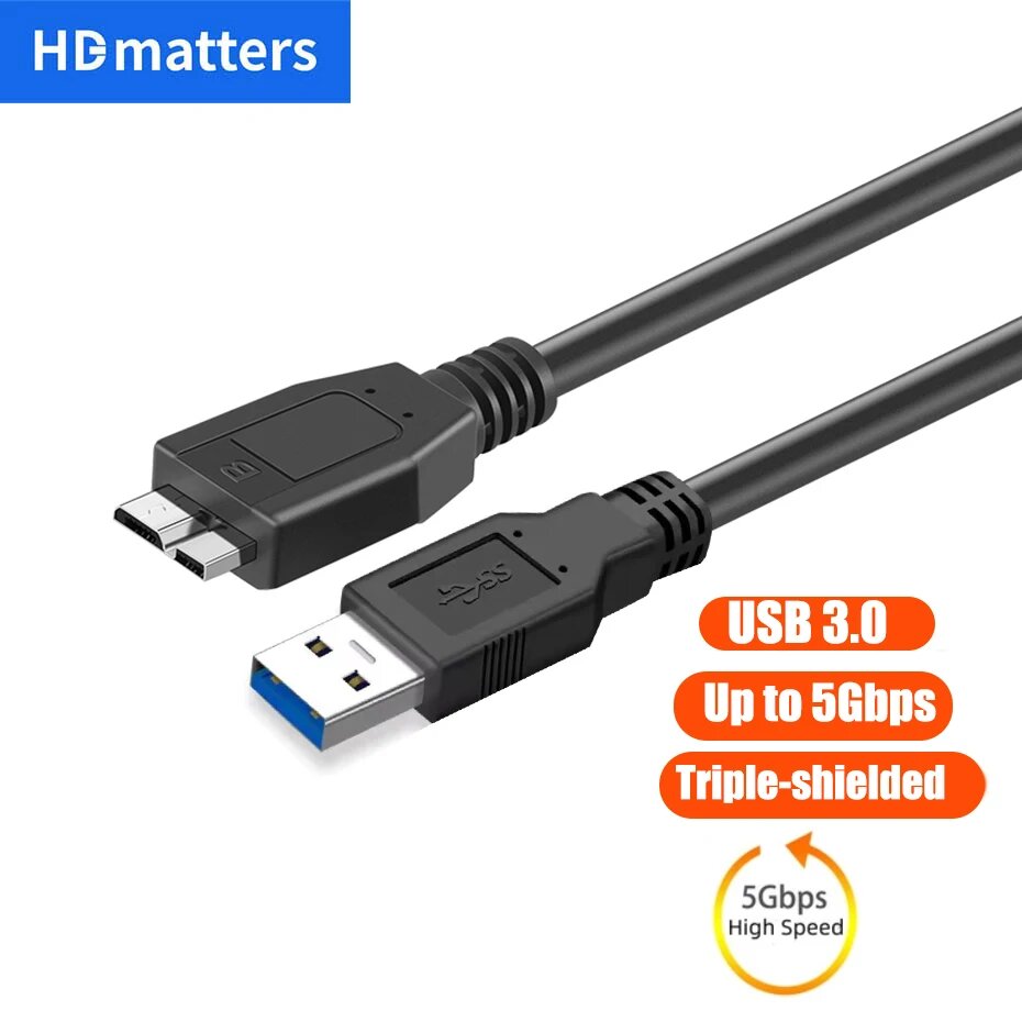 Кабель USB 3.0 A - Micro B HDMatters 1m
