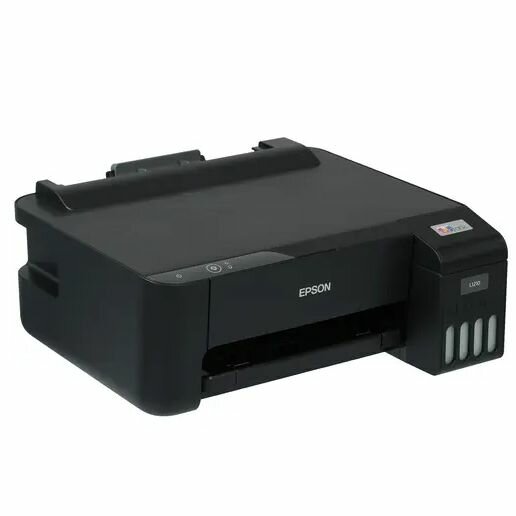 Принтер струйный Epson L1210 (C11CJ70401/C11CJ70501/C11CJ70509) черный - цветная печать, A4, 5760x1440 dpi, ч/б - 33 стр/мин (A4), USB