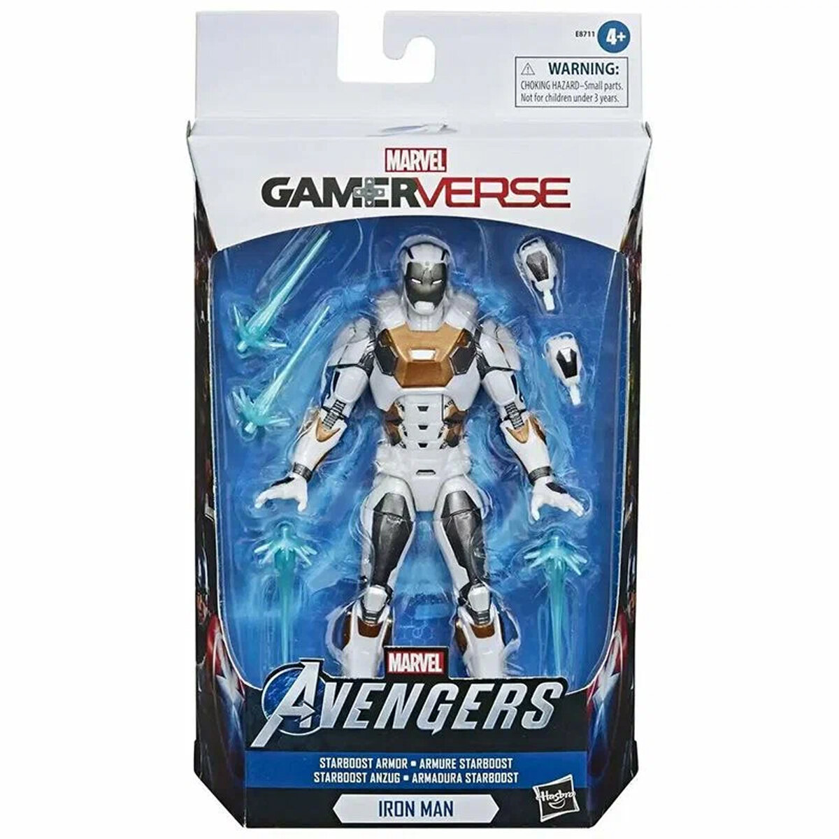 Hasbro Marvel Gamer verse Avengers Starboost Armor Iron Mani / Детские куклы-герои Марвел, Железный Мани