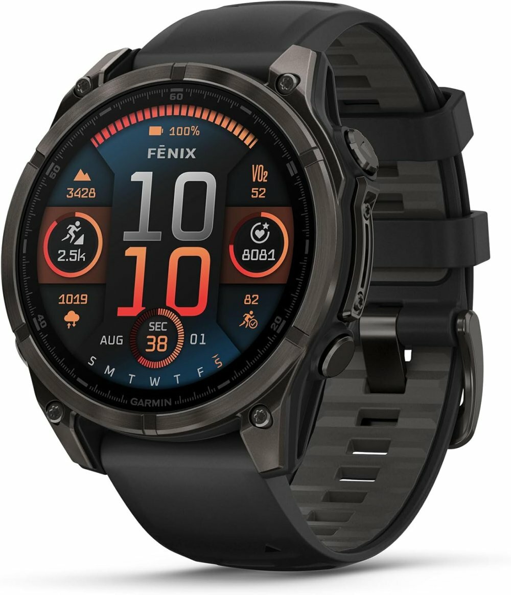 Часы Garmin Fenix 8 47 mm amoled Carbon Gray