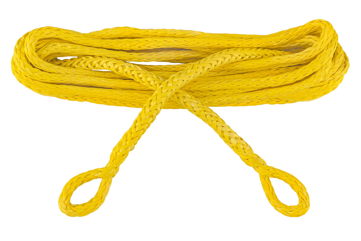 Удлинитель троса лебёдки РИФ, для лебедки, 6 мм, 5 м, синтетический, желтый