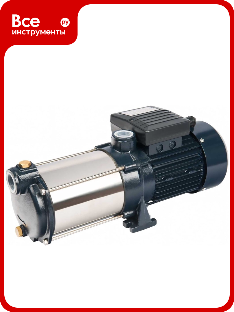 Многоступенчатый поверхностный насос UNIPUMP МН-1000 С 32579, самовсасывающий, нержавеющая сталь, полупрофессиональный