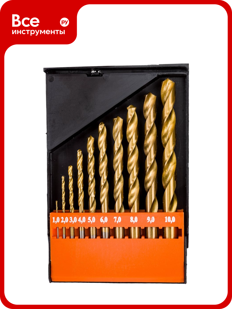 Набор сверл по металлу НС11 ИПК naborsverlNS11 10 шт