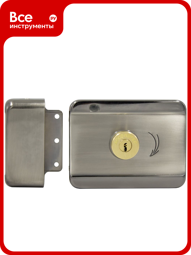 Электромеханический накладной универсальный замок моторного типа ACCORDTEC AT-EL201A дверь наружу,