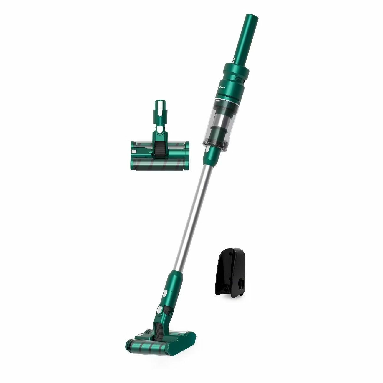 Пылесос Haier HVC150SH, ручной, вертикальный, сухой, 150Вт, темно-зеленый