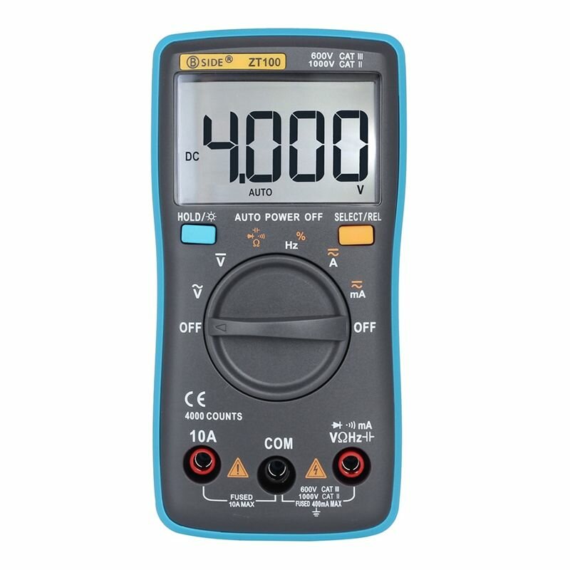 Цифровой мультиметр ZT100 BSIDE 4000 отсчетов MyPads