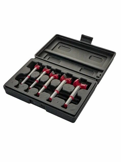 Набор сверл Форстнера тв. спл. METALLICA Ultra 15/20/25/30/35 мм, по дереву, ДСП, МДФ, 5 шт, кейс