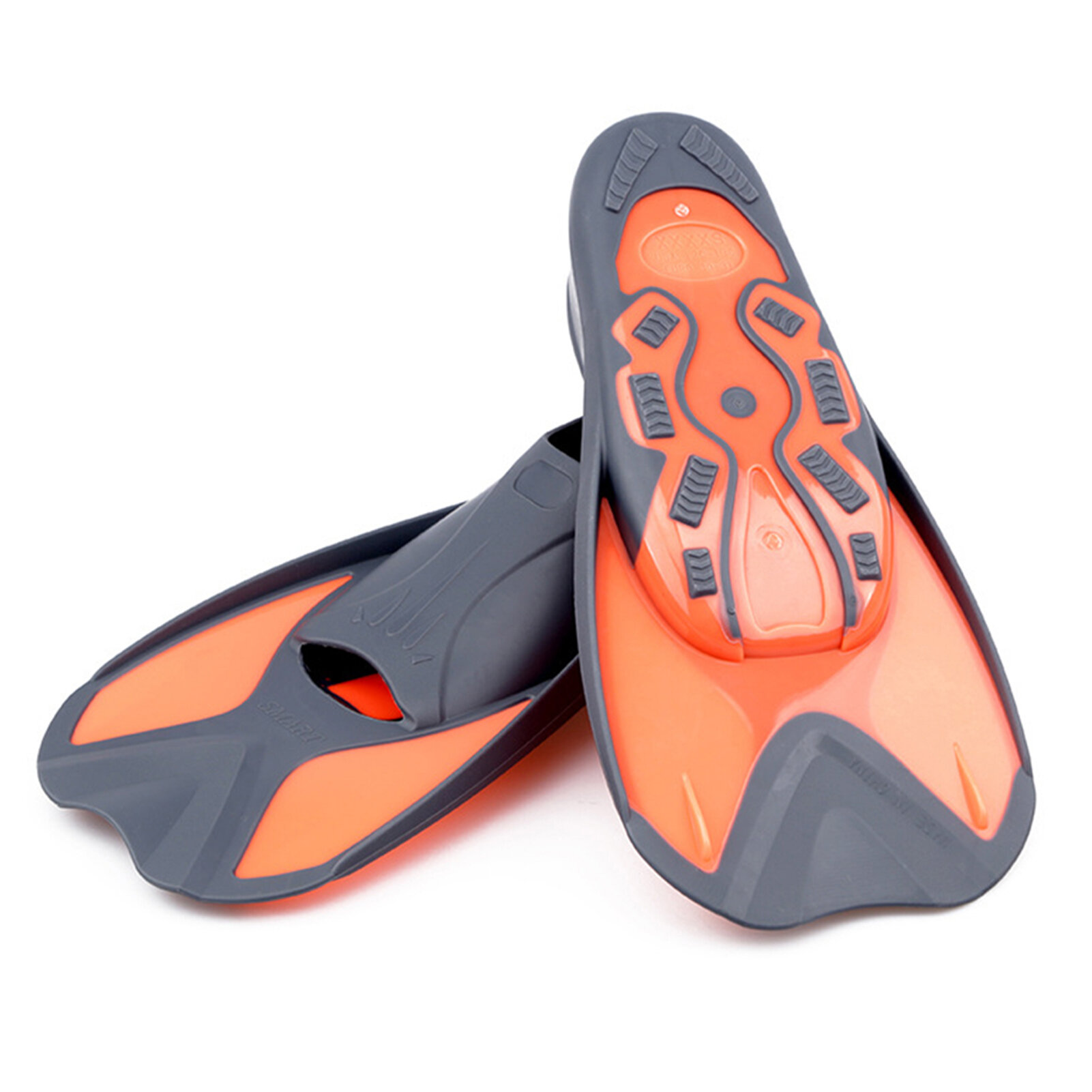 Детские короткие легкие ласты для плавания и сноркелинга