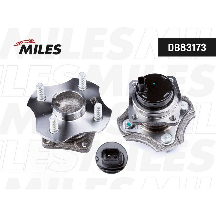 MILES DB83173 Ступица колеса с подшипником зад. +ABS TOYOTA COROLLA IX-X E120/150/PRIUS 00-07. ()