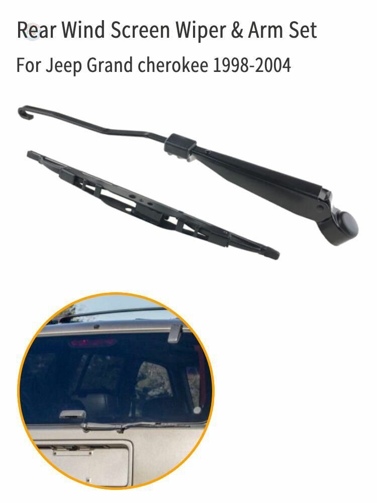 Задний дворник и рычаг стеклоочистителя для Jeep Grand Cherokee 1998-2004 OEM 5102882AA, 42892, A0064A0004, качественная замена с шумоподавлением и простой установкой