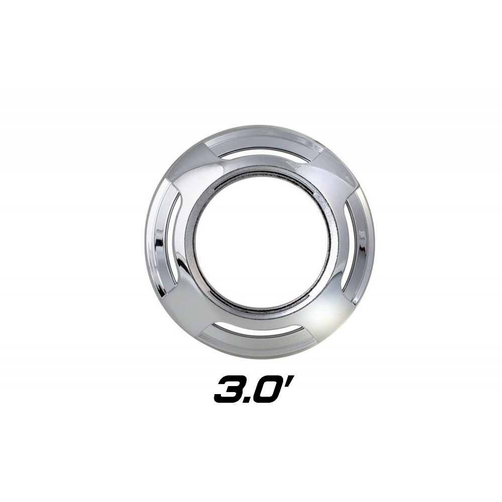 Маска декоративная (бленда) Optima 3.0" BL-Z102 для светодиодной (ксеноновой) линзы (хром)