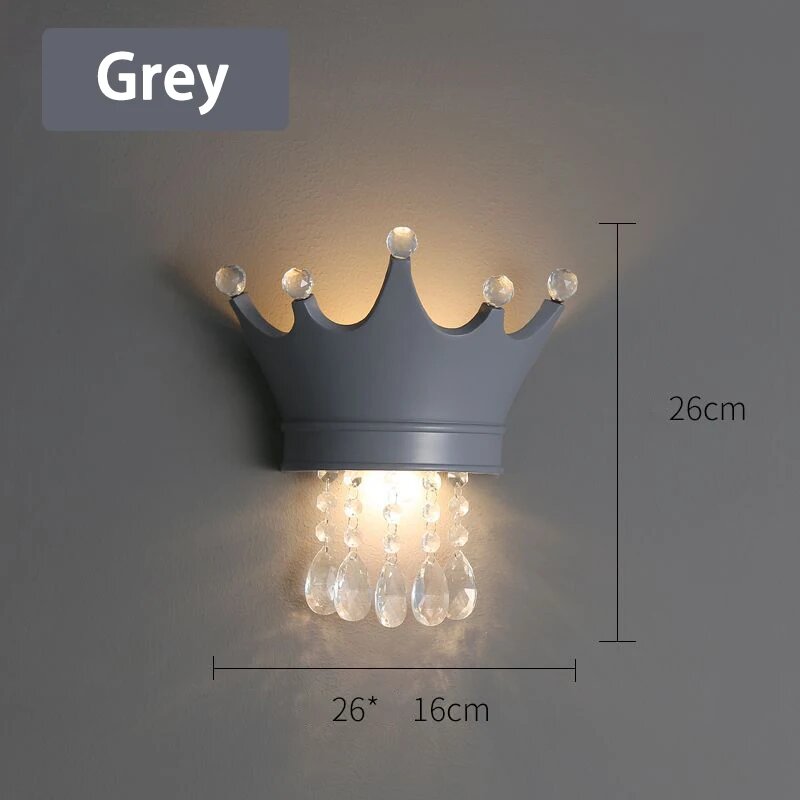 Настенные светильники ZIMULONG Корона из хрусталя, 3 Color Temperature, Grey, Серый
