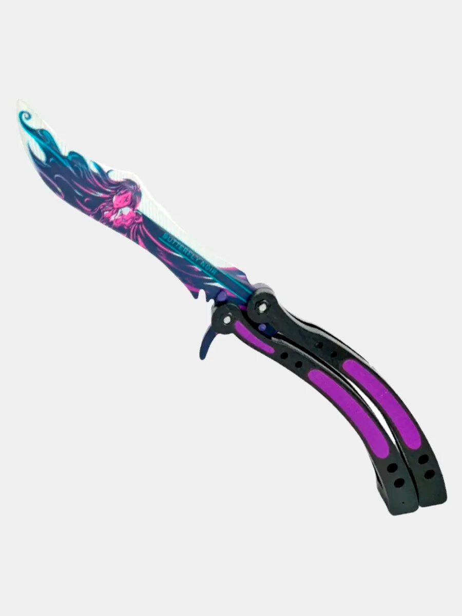 Нож деревянный бабочка Нео-Нуар