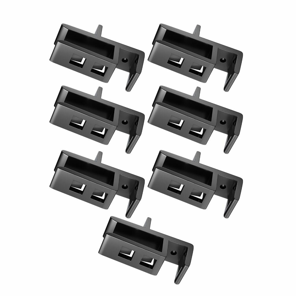 7шт Клипсы для платяных шкафов и шкафных досок с новыми конструкциями пряжек для легкой установки