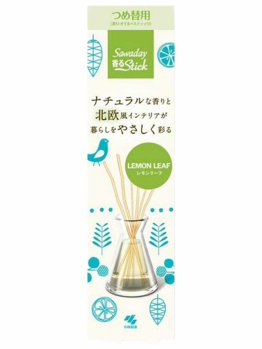 Запасной блок для аромадиффузора Sawaday Fragrant Stick, лимонные листья, 70 мл, Япония