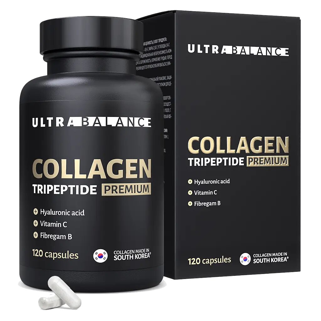 Коллаген Трипептид Премиум UltraBalance Collagen Tripeptide капсулы 600 мг 120 шт