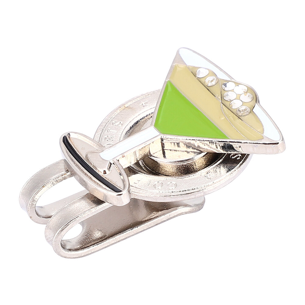 Прочный металлический мини-маркер для мяча для гольфа с магнитом, аксессуар для крепления на козырек кепки гольфиста (2 шт.)