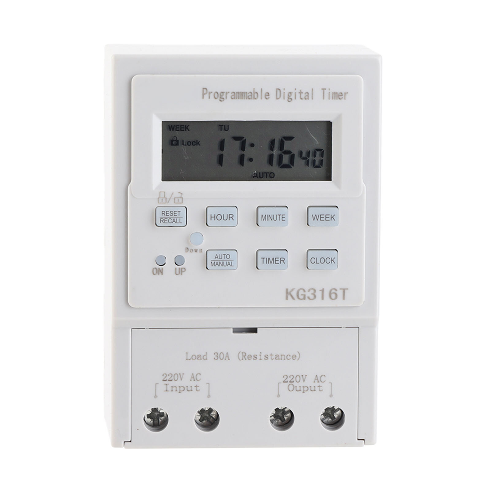 Mini AC 220V 1W 30A Digital Timer Switch Программируемый переключатель управления временем управления