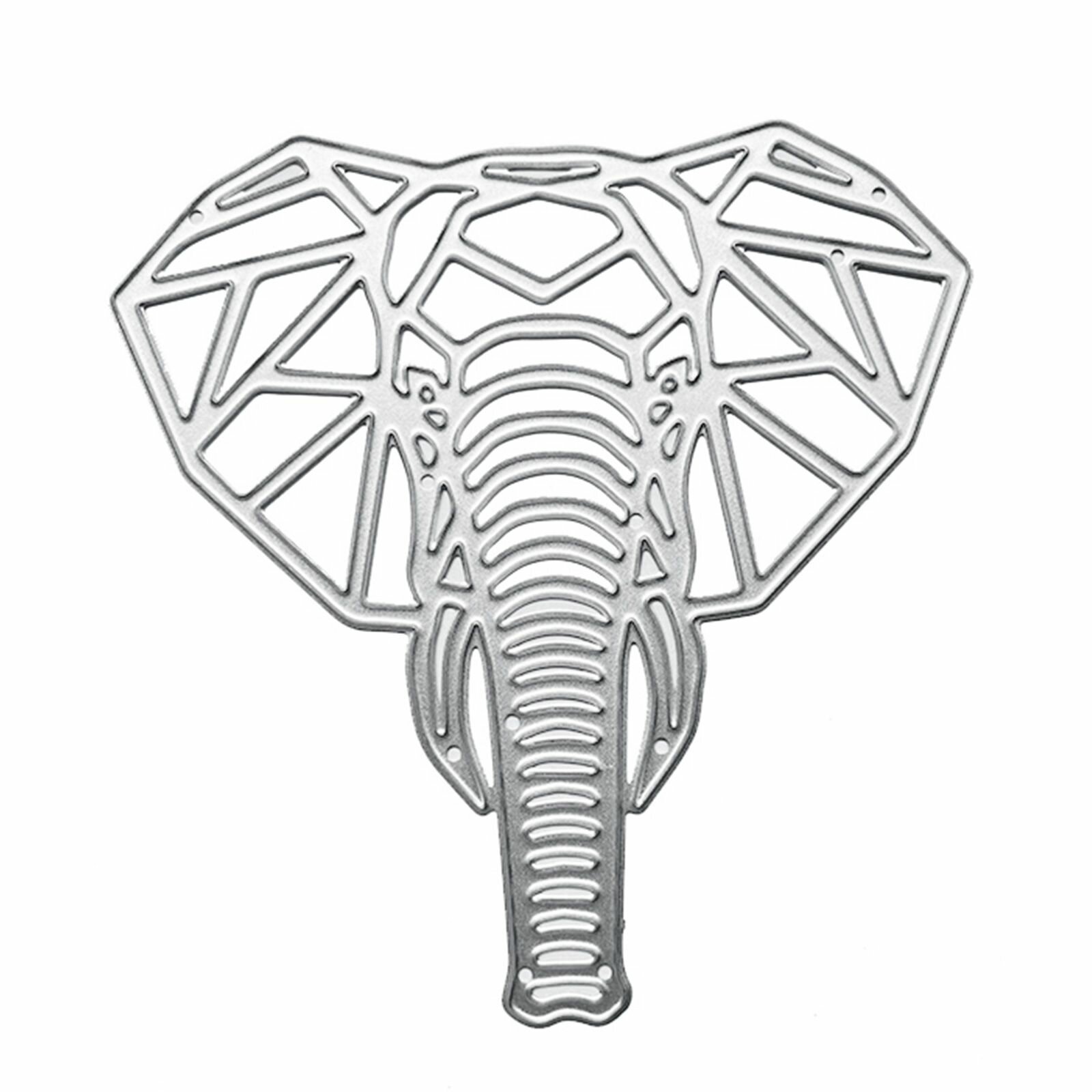 Слон для Резки Металла с Головой Умирает Трафарет DIY Альбом для Вырезок Бумажная Карточка Temp