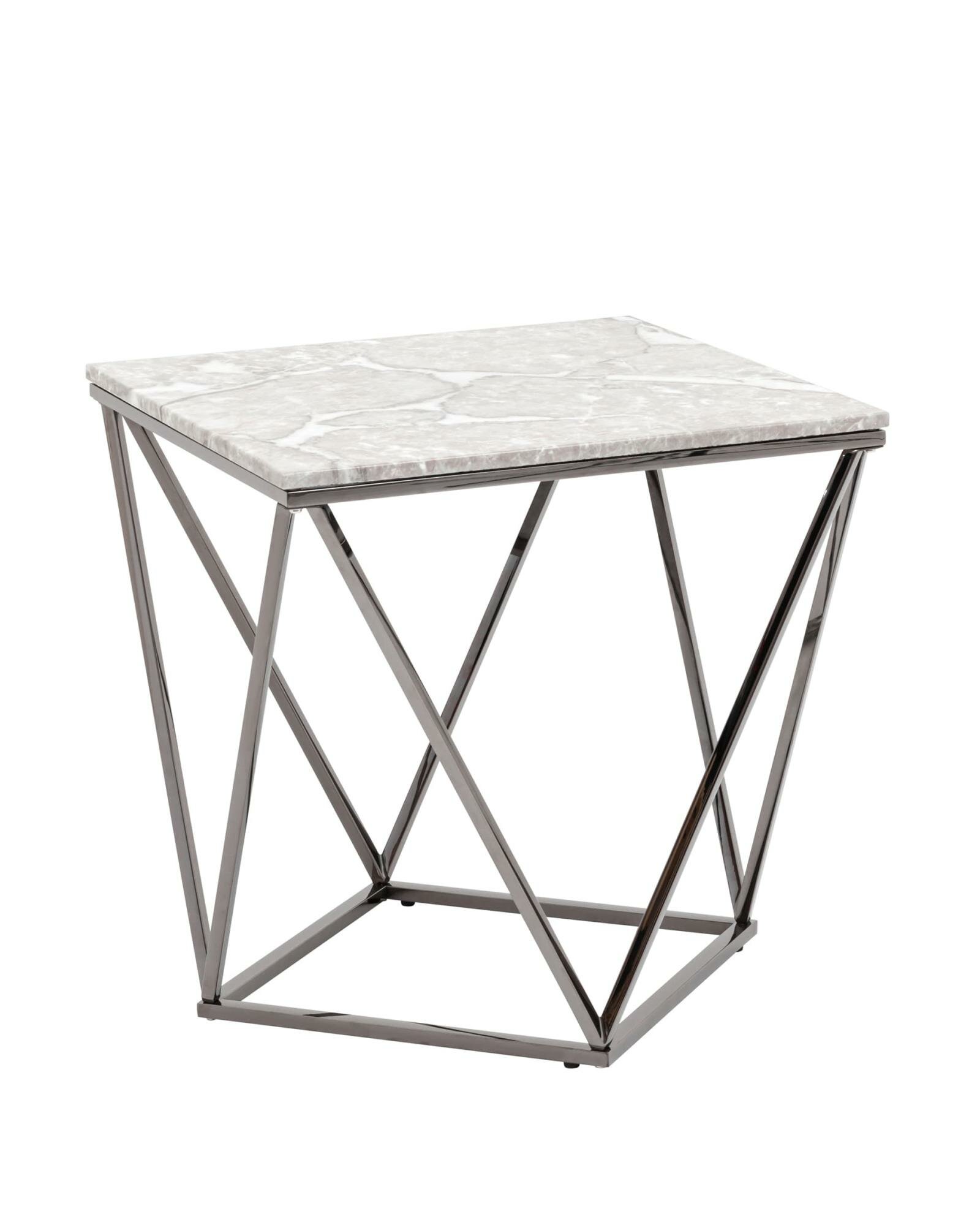 Журнальный столик Авалон 61*61 STOOL GROUP , оригинальная столешница, оригинальное основание