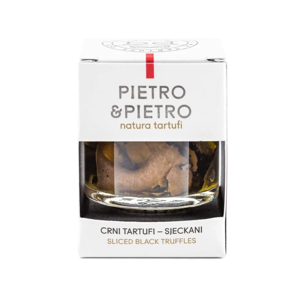 Трюфель гриб черный целый резаный PIETRO&PIETRO, 30g