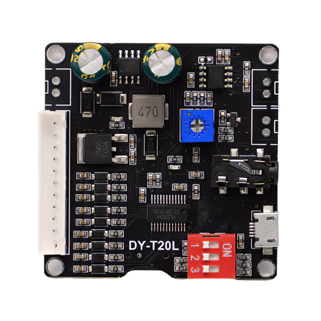 DC6-35V MP3 Playback Poard 9 Way Control One-to-One Запускной голосовой модуль Card T20L