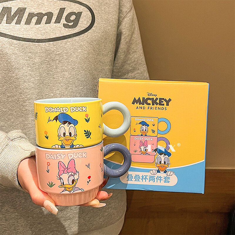 Микки набор из четырех чашек Минни милый набор из двух чашек керамическая детская домашняя чашка для воды мужской и женский подарок