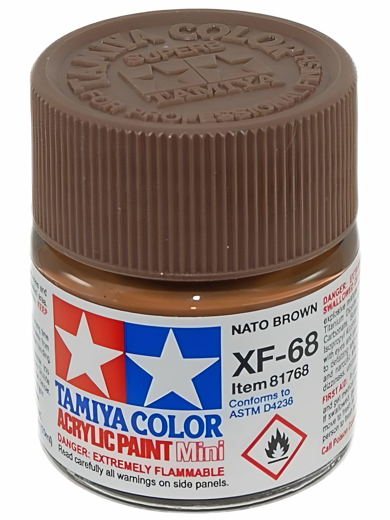 XF-68 NATO Brown ( Коричневая НАТО ) акриловая краска, 10 мл.