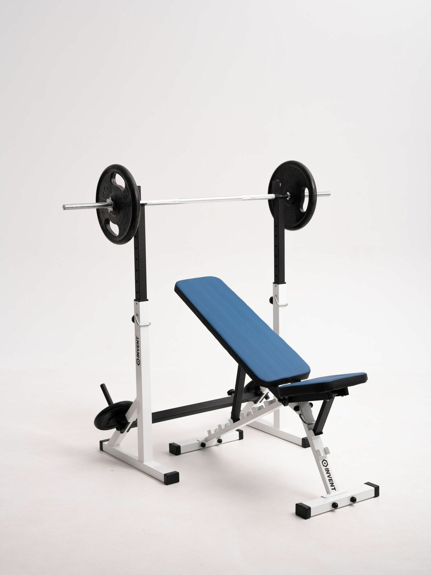 Скамья для жима складная + стойки под штангу без страховки (набор)