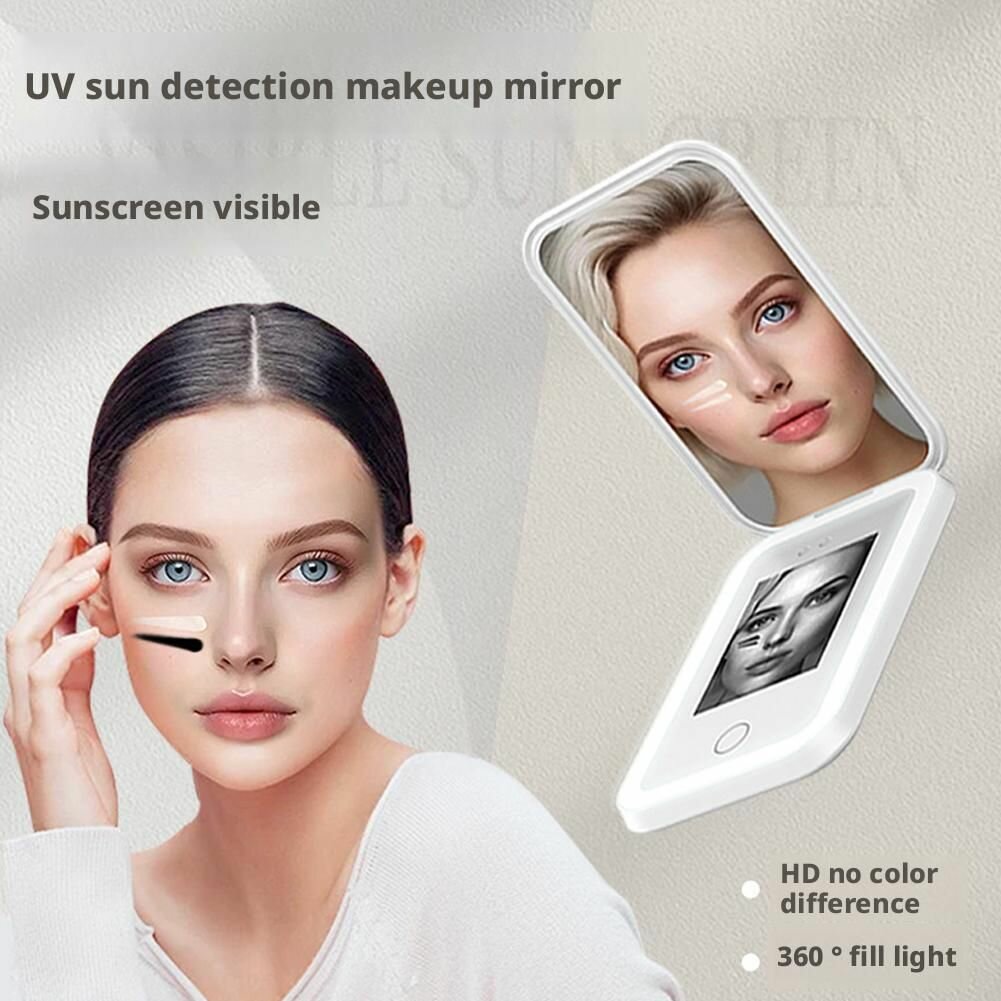 Умное Зеркало Со Встроенным Ультрафиолетовым Детектором Для Контроля За Защитой От Солнца При Нанесении Макияжа