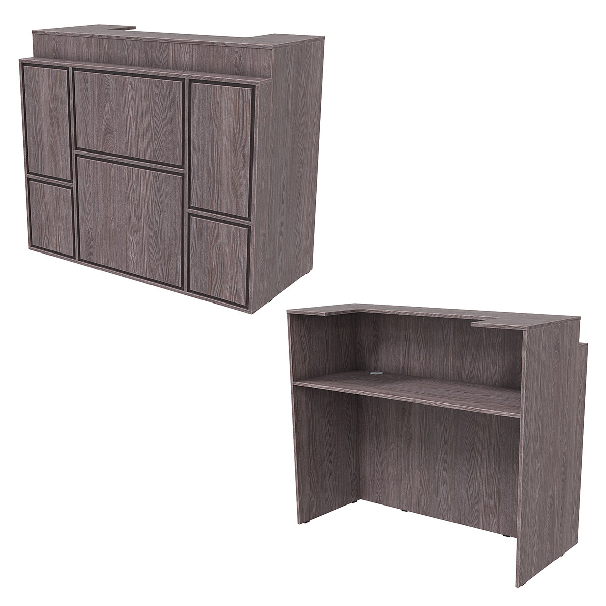 Ресепшн "Зазеркалье" №35А, Ясень Анкор темный - U31105. Производитель товара - компания Westcom.