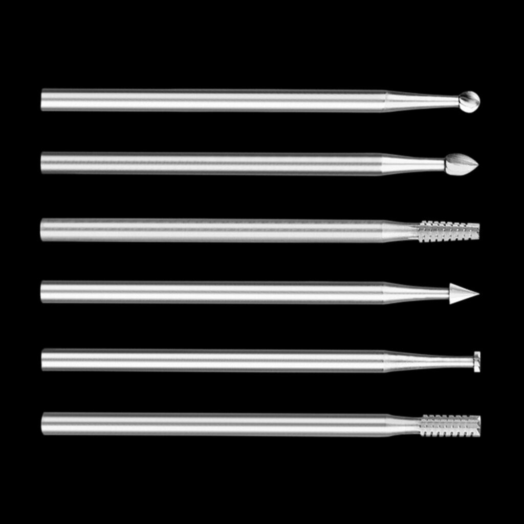 Прочный Набор Инструментов Для Гравировки Из Вольфрамовой Стали Диаметром 2,35 Мм для Тонкой Резьбы 6 шт./компл.