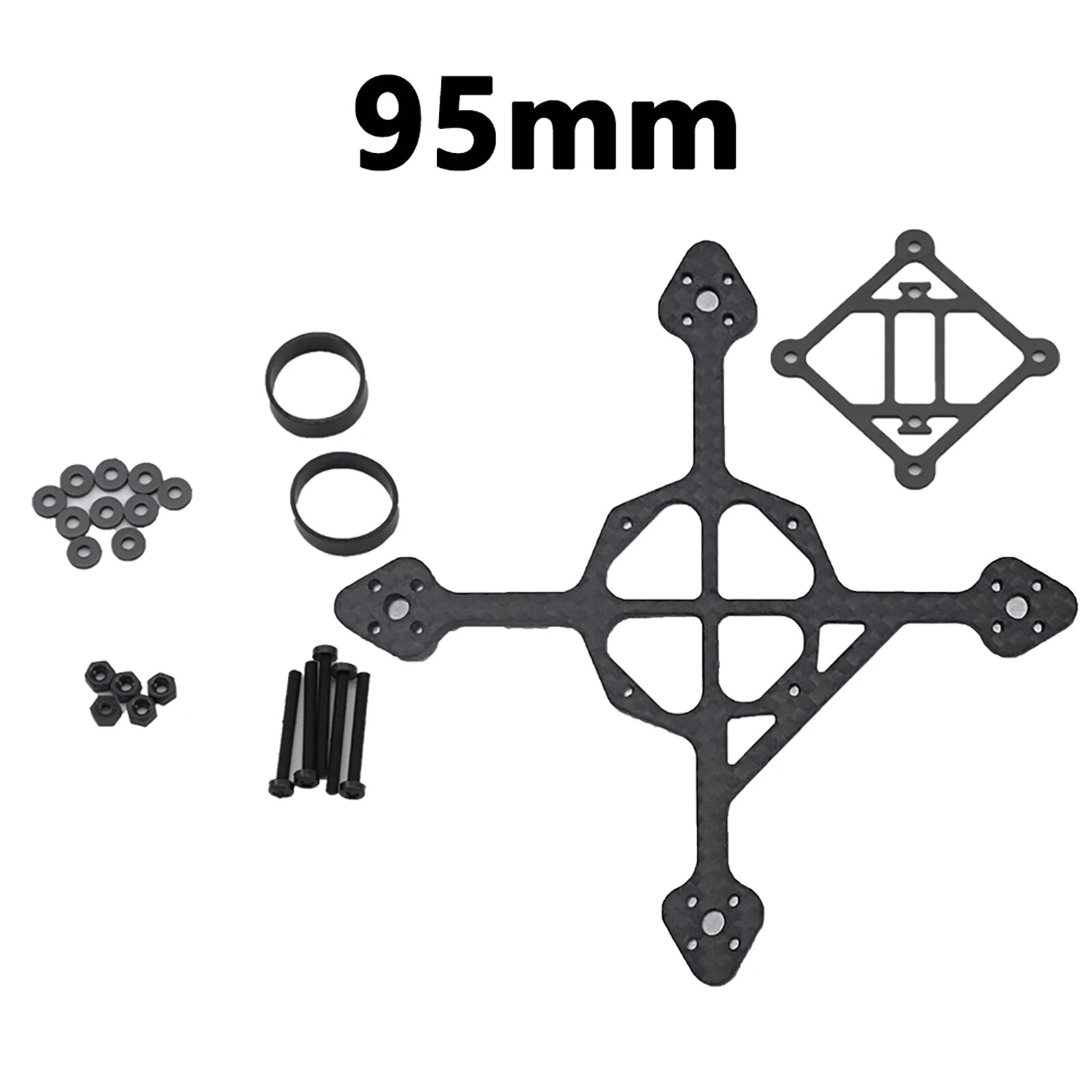 Рама из углеродного волокна Tweepee Whoop для дрона FPV Racing Quadcopter 65/75/85/95 мм 95mm