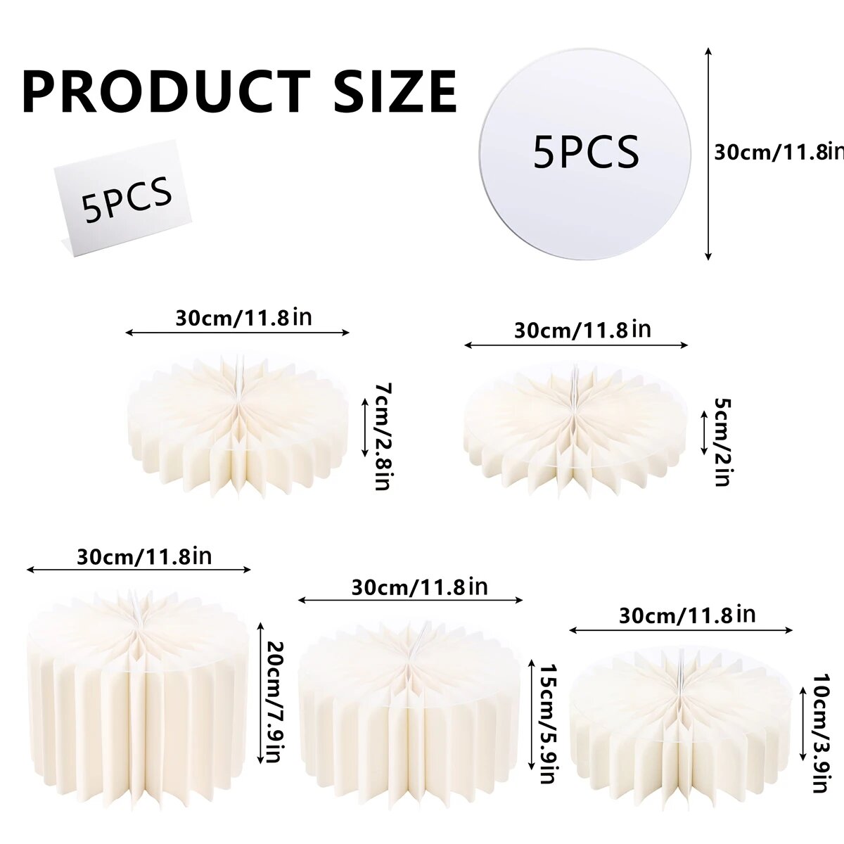 Картонные стойки для декора 5 штук 5pcs1