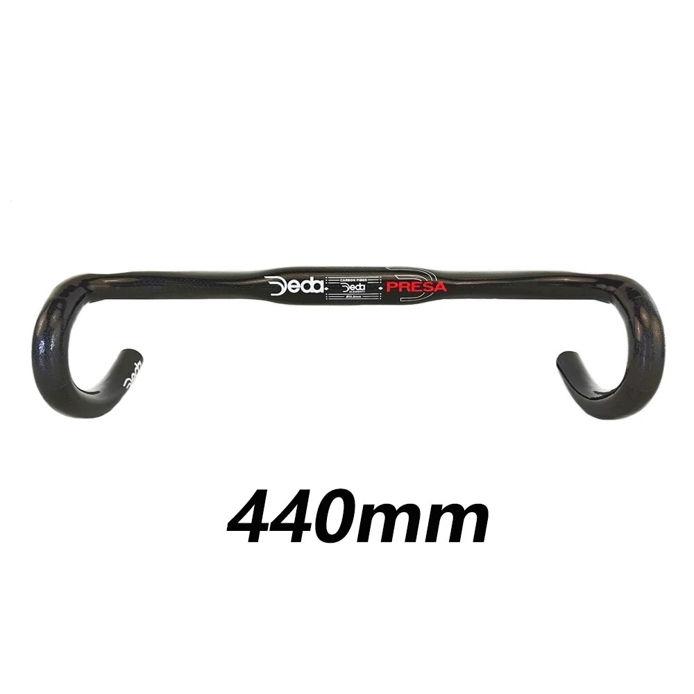 JEDA Presa карбоновый руль для шоссейного велосипеда 31,8 мм черный 440mm