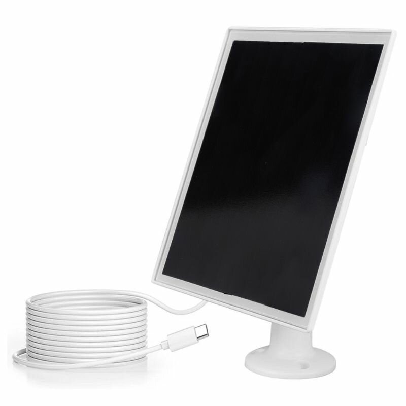Солнечная панель 6W 5V Type C для камер, Белый