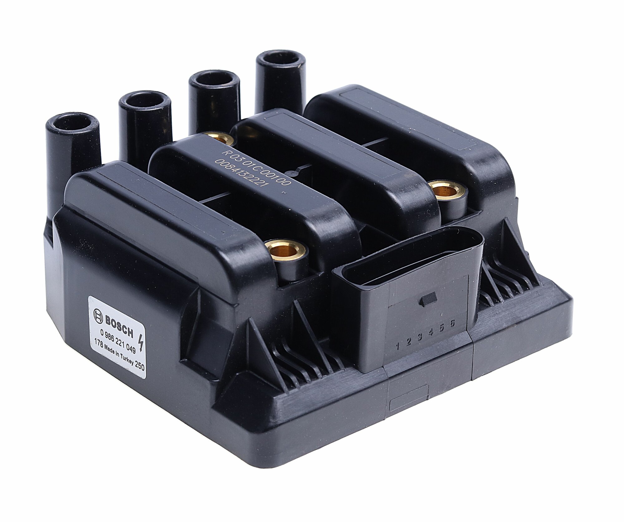 Катушка зажигания Bosch Арт.0986221049 / VW Golf 4 (00-05) SKODA Octavia (00-04)