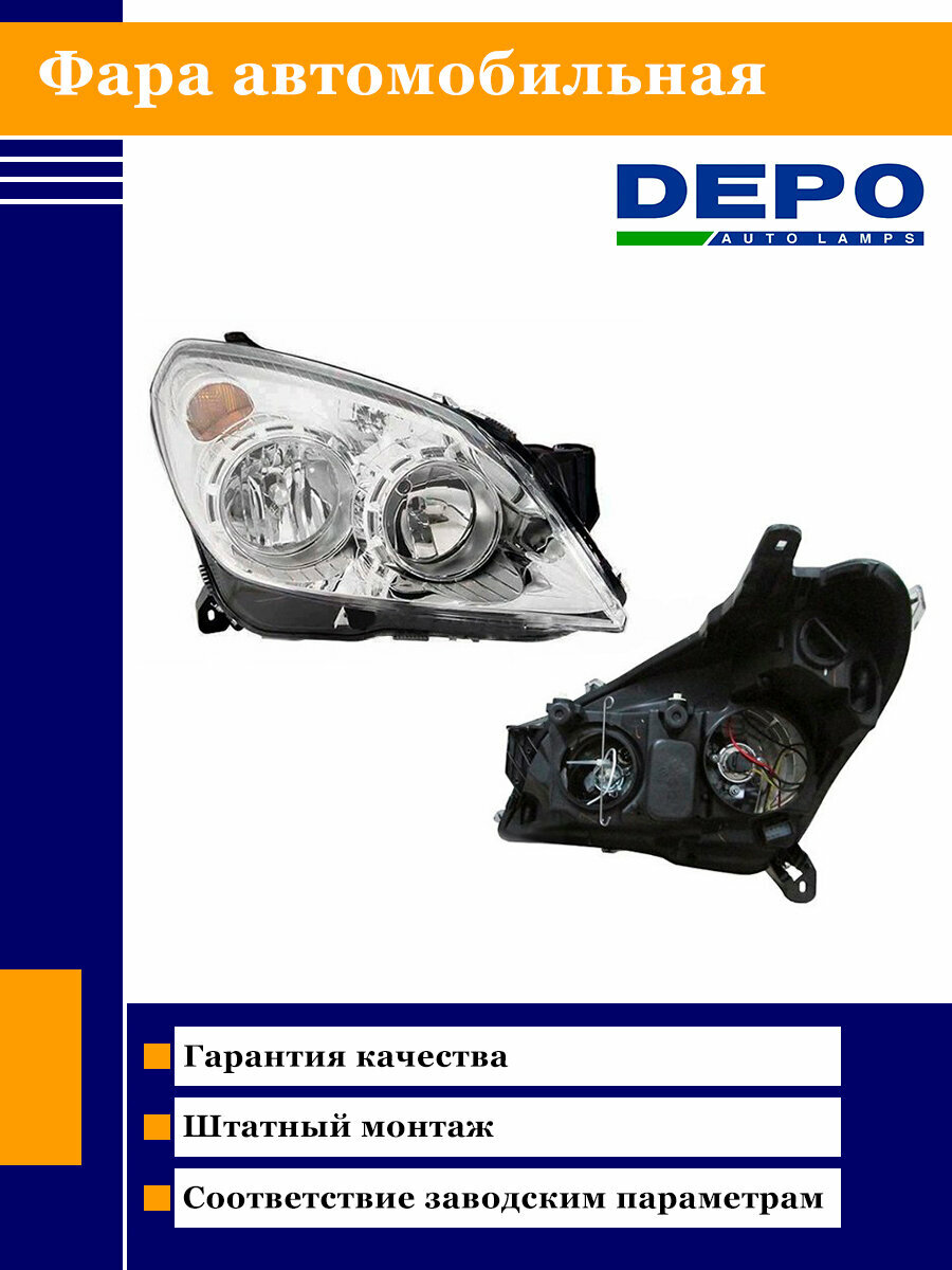 Фара правая DEPO 442-1140RMLEMN1