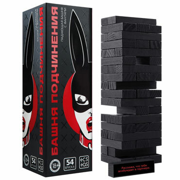 79143 Игра «Башня подчинения» для двоих с фантами. Эротическая дженга с заданиями для пар